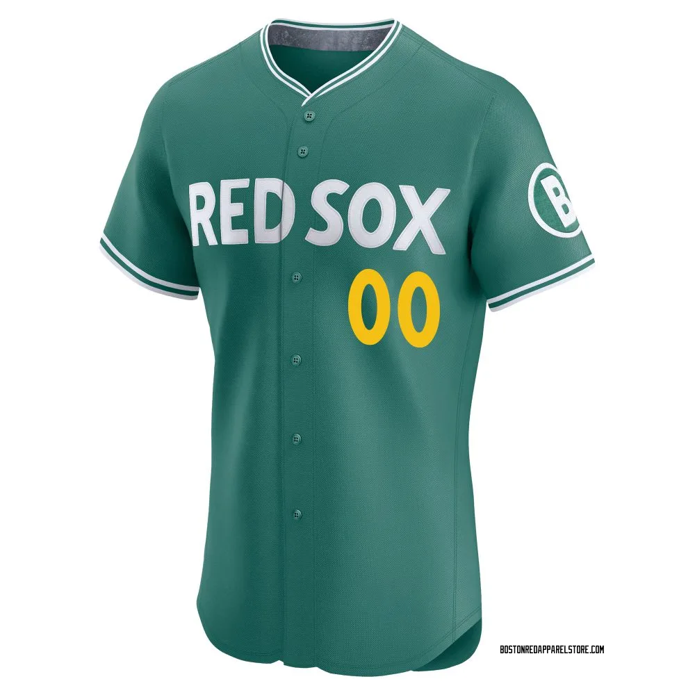 Men's Elite Green Custom Boston Red Sox 2025 City Connect Jersey - Red Sox Store